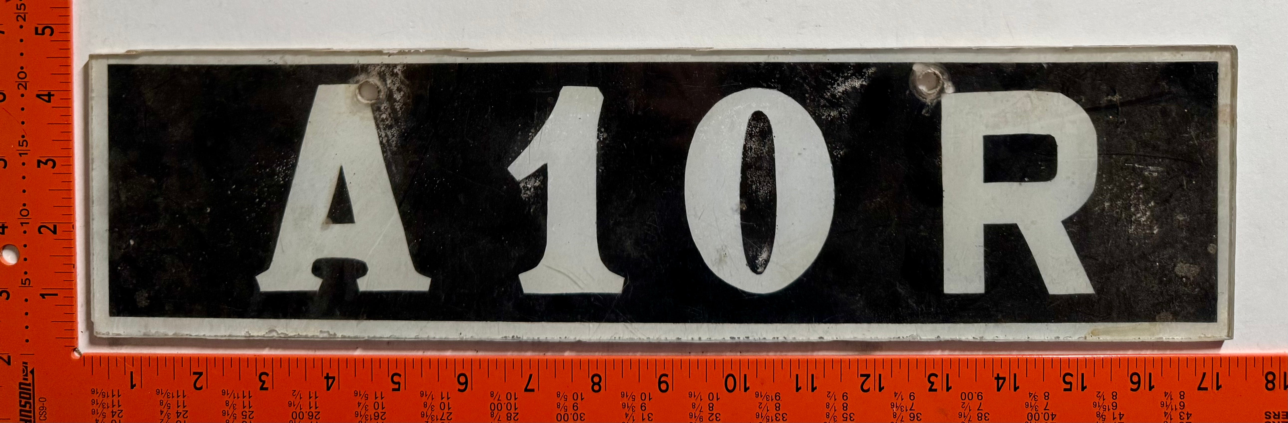 undated Anguilla #A 10 R Rental License Plate – LicensePl8s.com