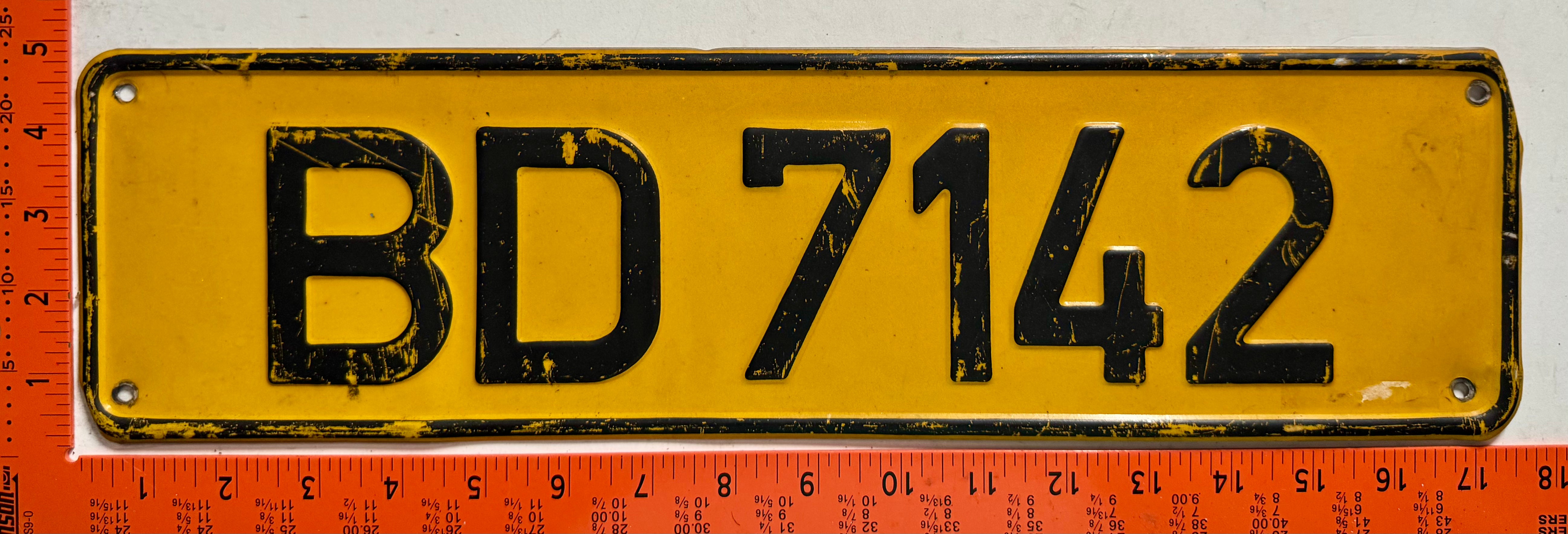 1980s Botswana #BD 7142 Passenger License Plate – LicensePl8s.com