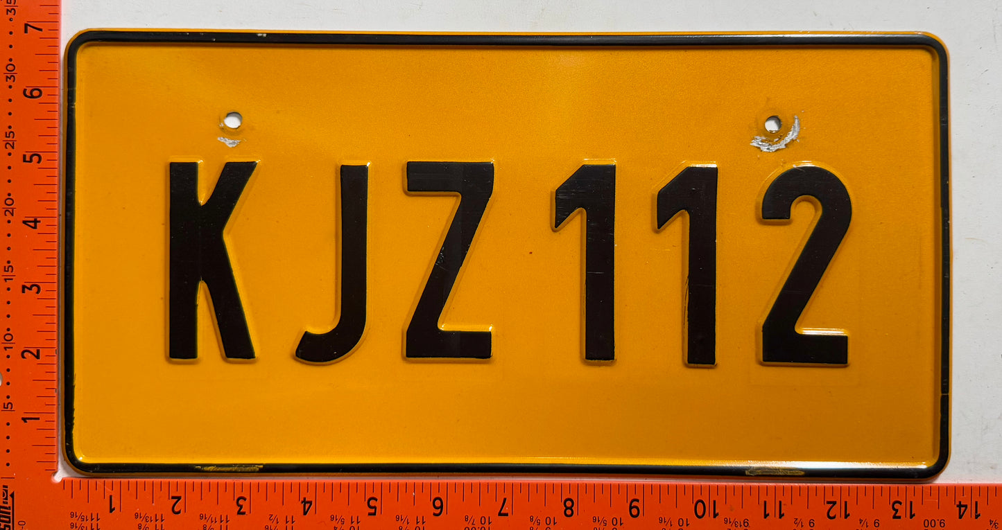 2013 series Cyprus #KJZ 112 Passenger License Plate – LicensePl8s.com