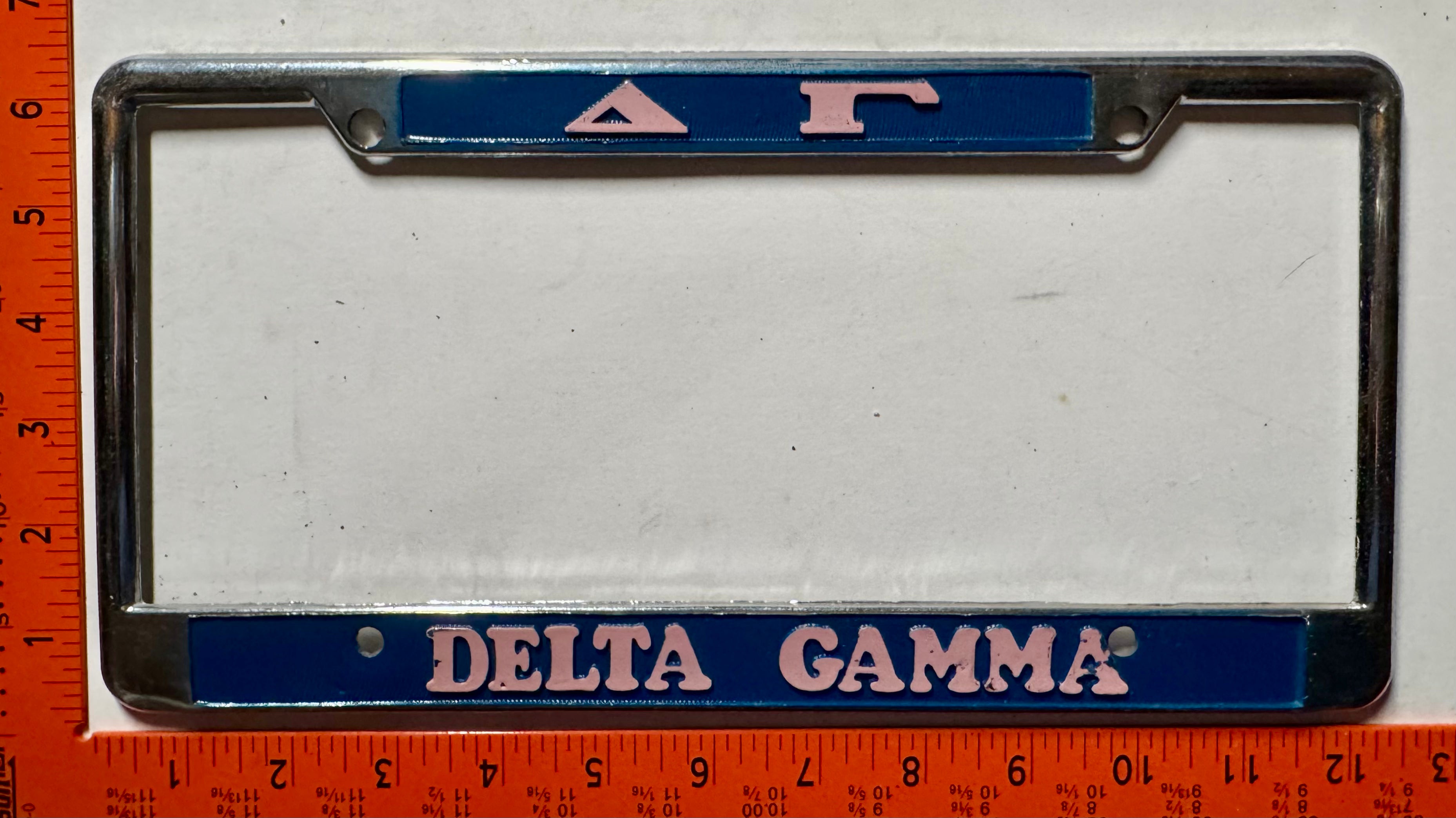 Delta Gamma License Plate Frame – LicensePl8s.com