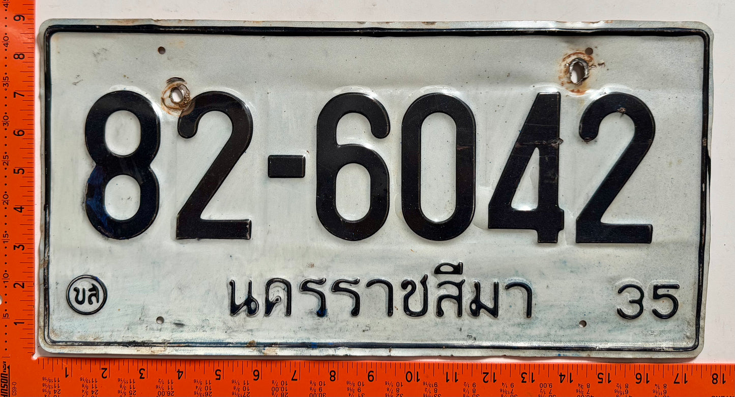 undated Thailand #82-6042 Heavy Truck License Plate – LicensePl8s.com